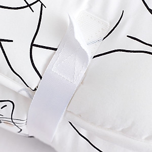 Wake In Cloud - Extra Long Nap Mat with Removable Pillow for Kids Toddler Boys Girls Daycare Preschool Kindergarten Sleeping Bag, Space Stars Rockets on Gray Grey, 100% Cotton with Microfiber Fill