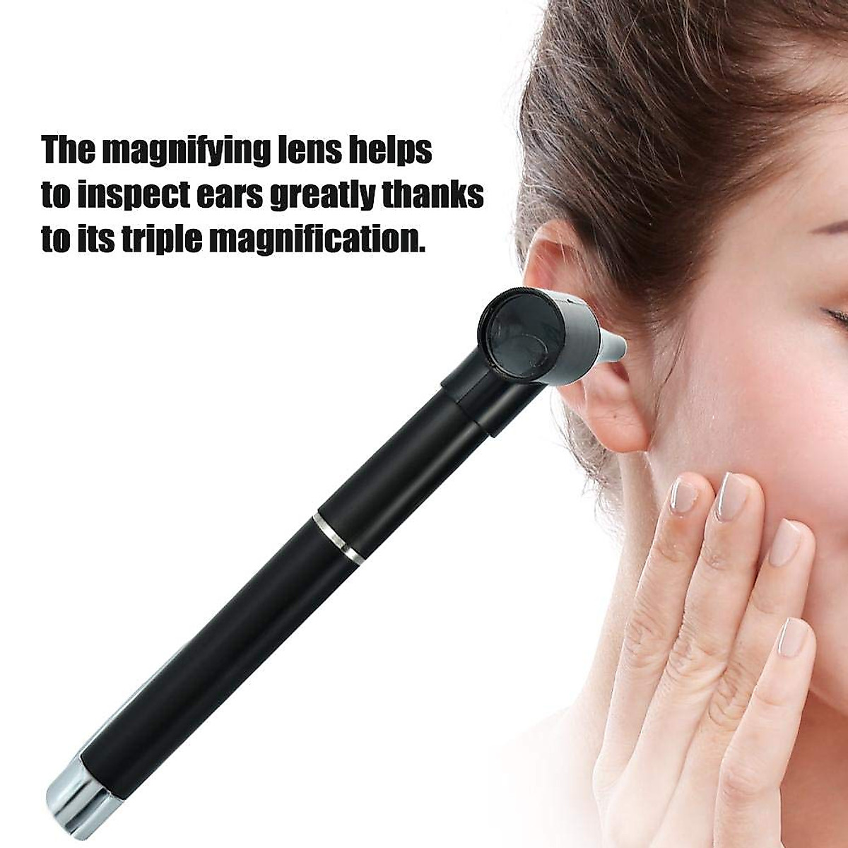Otoscope, mini otoscope, professional 3x magnification diagnostic device with LED direct lighting mini visa endoscope penlight ear care for ear examination