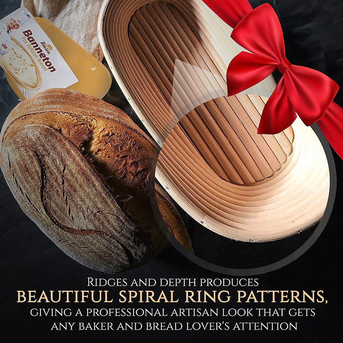 9 Inch Bread Banneton Proofing Basket & 10 Inch Oval Bread Banneton Proofing Basket