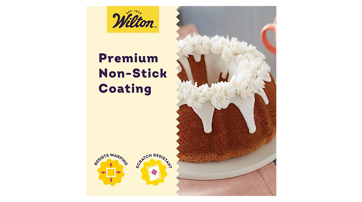 Wilton Non-Stick 9-Inch Fluted Tube Pan for Versatile Baking