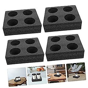 CIYODO 4pcs 4 Hole Cup Holder Car Gadgets Accesorios Auto Car Accessory Coffee Mug Hanger Coffee Cup Rack Outdoor Cup Tray Beverage Takeout Accessory Cup Fixing Holder Packing Trays Shelf
