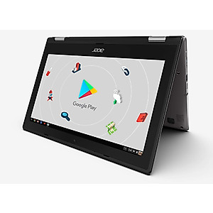 Acer Newest 2-in-1 Ultra Slim Chromebook, 11.6inch IPS Multi-Touch Screen, Intel Celeron Processor Up to 2.4 GHz, 4GB LPDDR4 Memory, 32GB eMMC, WiFi, Bluetooth, Chrome OS (Chrome OS, Silver)(Renewed)