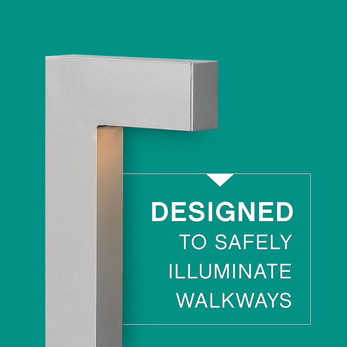 Hinkley Atlantis 1518TT-LL Large LED Low Voltage Landscape Pathway Light - 12v, Dimmable, Aluminum - Titanium