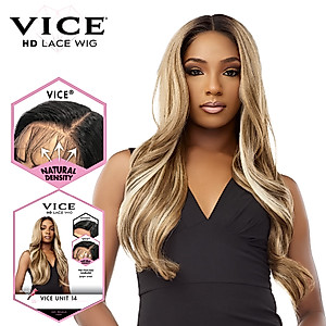 Sensationnel Vice Lace front wig - HD Transparent Lace Pre-plucked Hairline with Babyhair 5 Inch Deep Part - Vice Unit 14 (2), 18.3 ounces