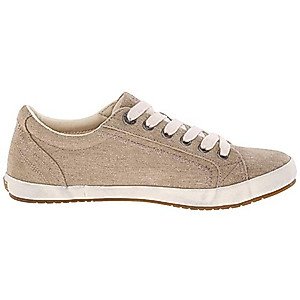 Taos Footwear Women's Star Canvas Sneaker - Style and Comfort Khaki Wash 8.5 M US