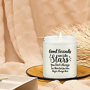 Volufia Candles Gifts for Friend, Friendship Gifts for Women, Best Friend Female, BFF, Bestie, Coworkers - Best Friend Gift for Women - Christmas Birthday Gifts - Funny Lavender Scented Candle