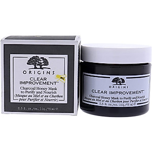 Origins Clear Improvement Charcoal Honey Mask To Purify & Nourish, 2.5 Fl Oz
