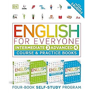 English for Everyone: Intermediate to Advanced Box Set - Level 3 & 4 : ESL for Adults, an Interactive Course to Learning English
