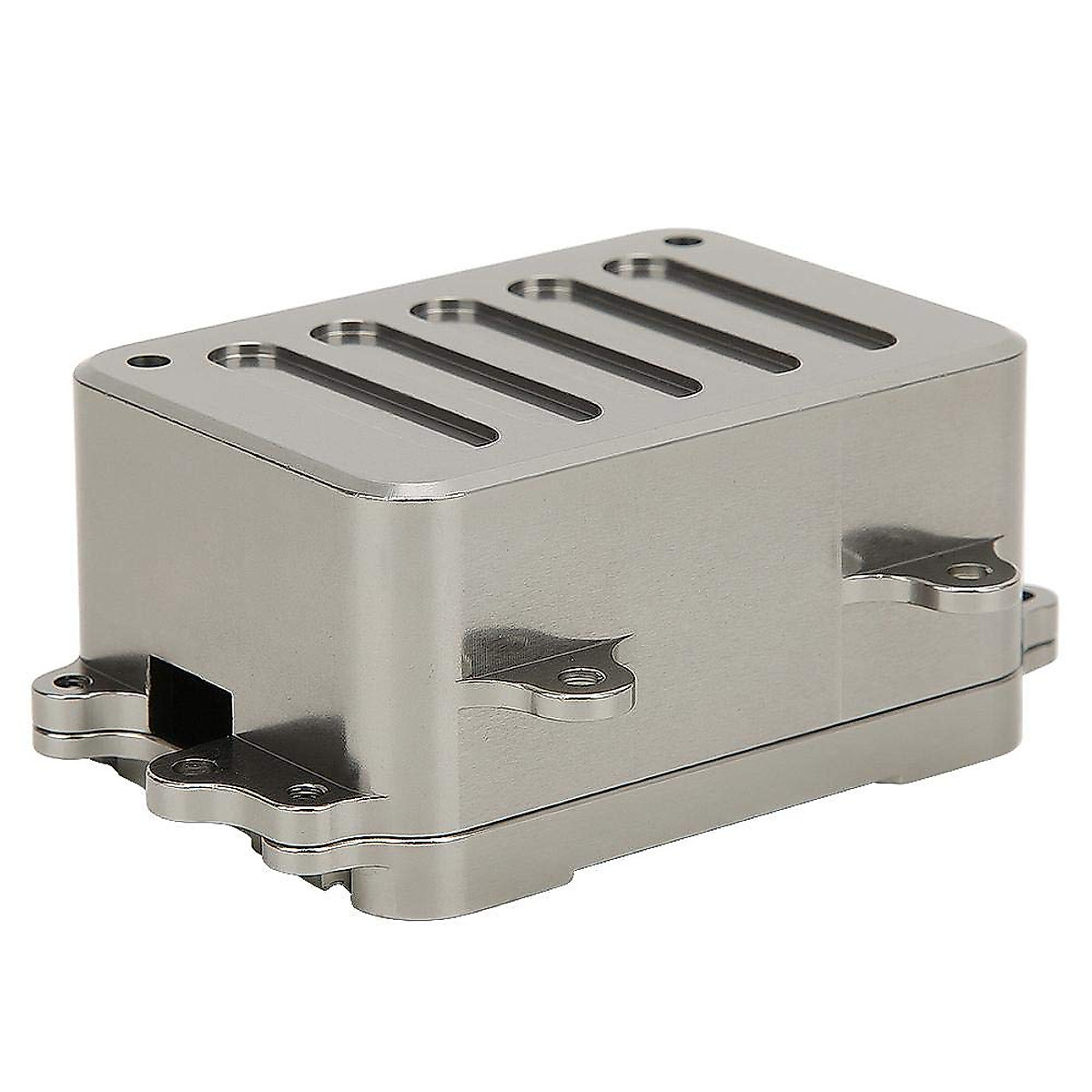 Receiver Box, 1:10 Scale Remoted Control Metal Receiver Box ESC Receiving Box RC Vehicle Accessories for SCX10 1/10 RC Crawler Kids Toy Car Rc Receiver Box Rc Receiver Box Rc Receiver Box