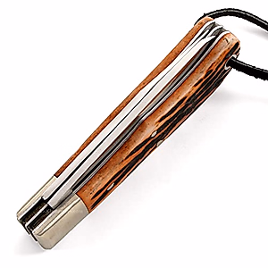 EZSMITH Knife Making Kit - Bearclaw Trapper - DIY Folding Knife Series - (Parts Kit) - (No Handles) - (Gift Boxed) - (USA Design) - (by KnifeKits)