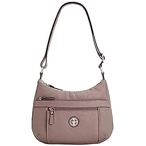Giani Bernini Pebble Hobo Shoulder Bag - Grey
