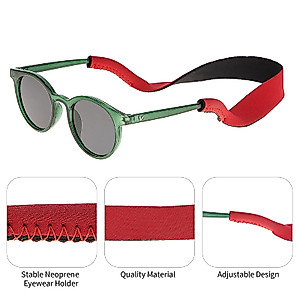 Frienda 10 Pieces Floating Eyewear Retainer Durable Neoprene Sunglasses Straps Floating Sunglasses Straps Sunglasses Holder Straps Soft Eyeglass Straps for Sports Outdoors Water Activities Men Women