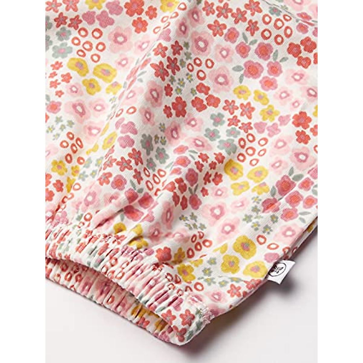 HonestBaby unisex baby 2-pack Organic Cotton Sleeper Nightgown, Meadow Floral Pink Blush, 0-6 Months US