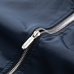 URBANFIND Men's Slim Fit Lightweight Sportswear Jacket Casual Bomber Jacket US M Blue