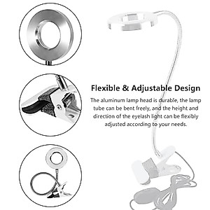 Lash Light for Eyelash Extensions, LED Tattoo Lash Extension Light, USB Beauty Lash Lamp for Skincare Beauty Salon Manicure Desk Lamp