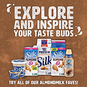 Silk Organic Original Almond Milk, 8 Fl Oz (pack of 18)