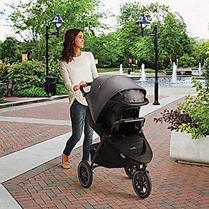 Evenflo Folio3 Stroll & Jog Travel System with LiteMax 35 Infant Car Seat, Skyline