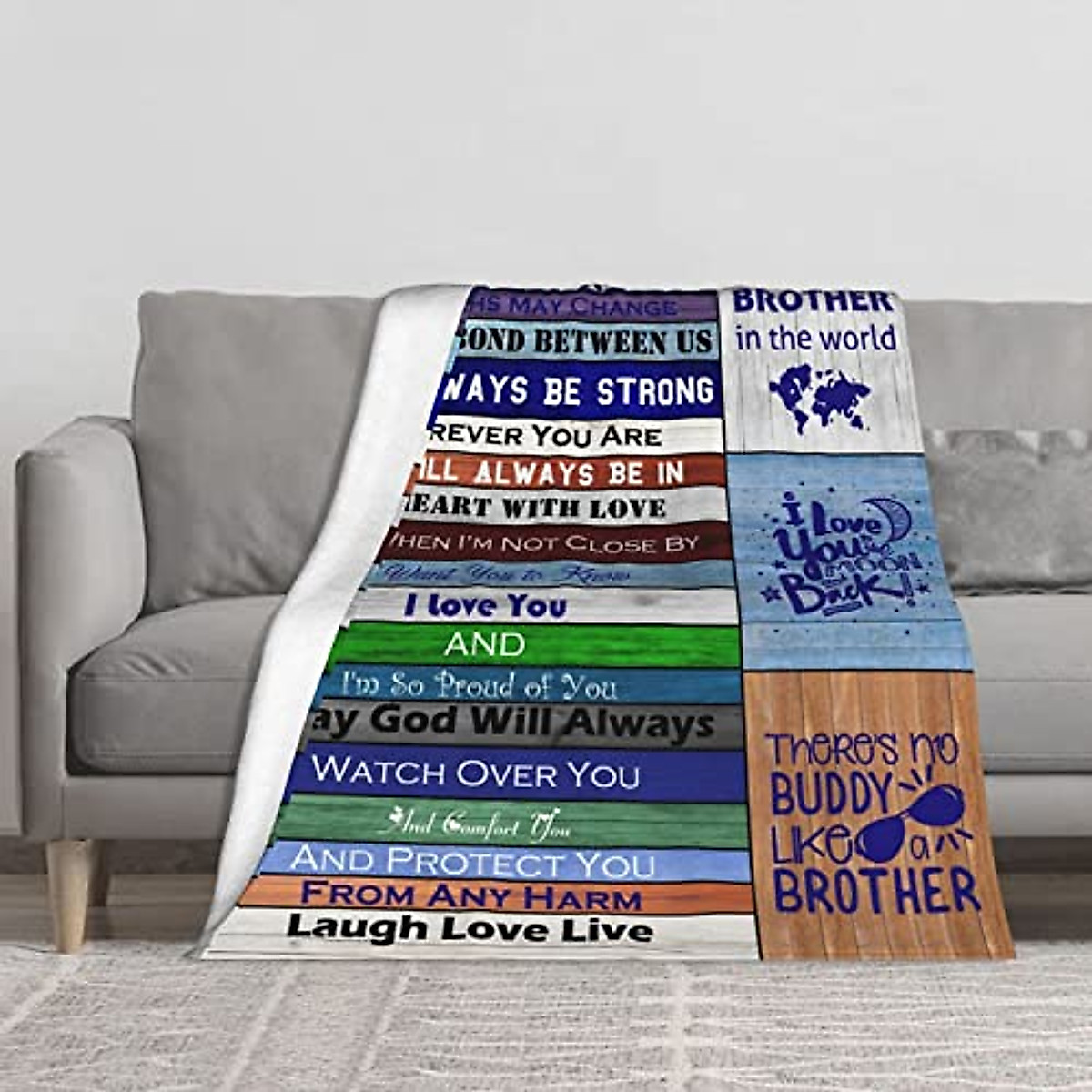 Big Brother Gift | Birthday Gifts for Brother | Gift for Adult Brother Blanket | Brother Gifts from Sister | Graduation Gifts Throw Blankets 60"x 50" (To My Brotaher, 60" X 50" Brother Blankets)