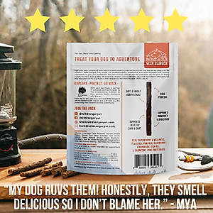 Wild Nature Chicken Jerky for Dogs Sticks | Made in The USA Only | Healthy, All-Natural Chicken Jerky Dog Treats | High Protein, Soft Dog Jerky Treats | Grain Free Superfoods | Perfect Training Treats