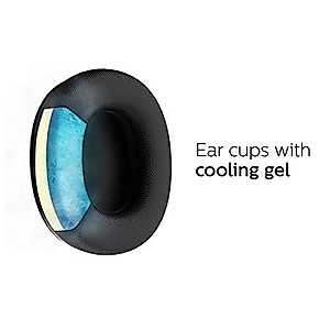 Philips ActionFit SH402 Wireless Bluetooth Headphones, IPX4 Splash-Resistance, Up to 20+ Hours of Play time, Echo Cancellation, Quick Charge, Smart Pairing and Cooling Earcups - Black (TASH402BK)