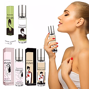 SINGOVE Long-Lasting Light Fragrance Pheromone Perfume for Women ,Eau de Parfum Roll On Perfume Party Perfume 10ml, 0.33 Oz, fits in the purse or pocket (A)