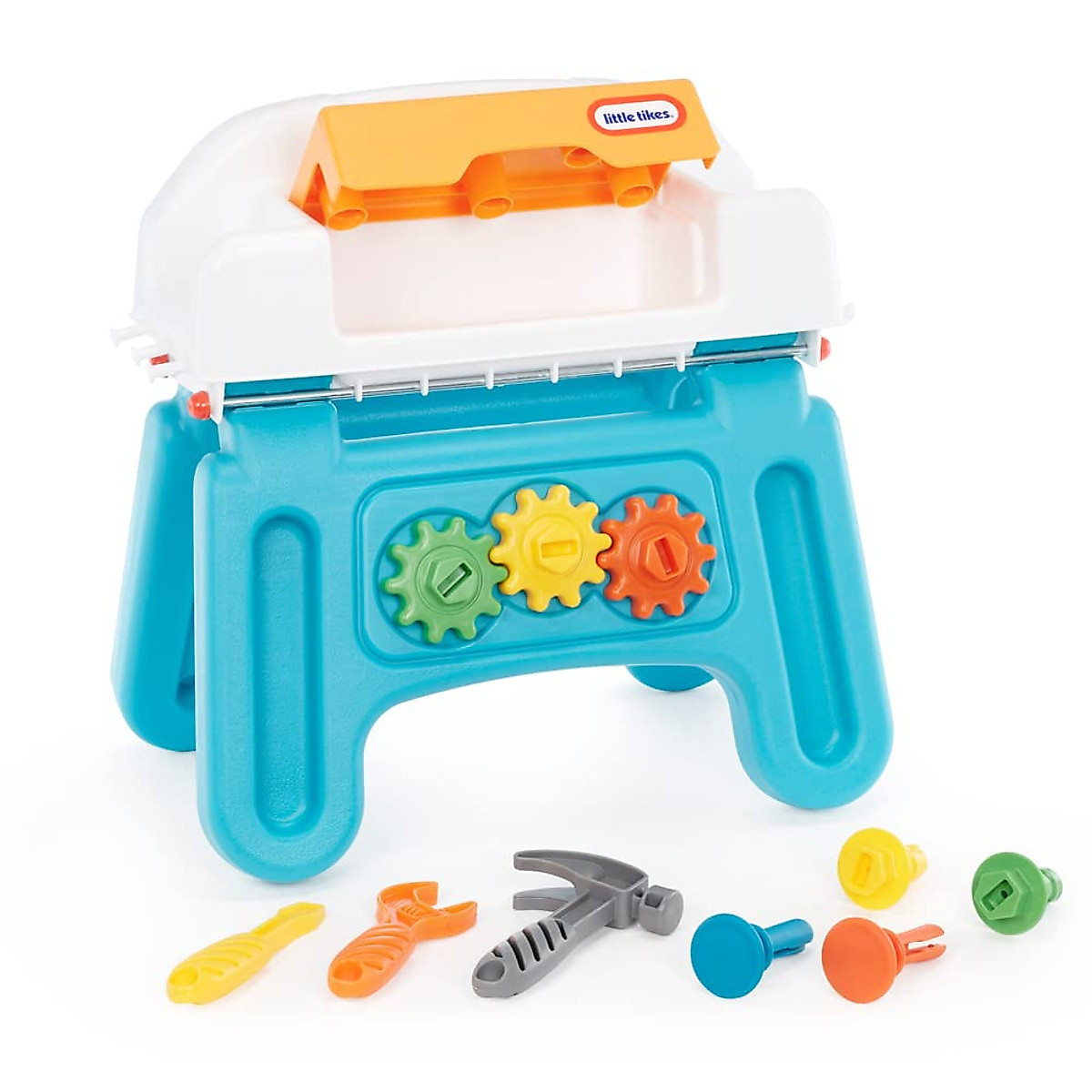 Little Tikes Play@Home First Tool Bench Pretend Workbench for Kids, White