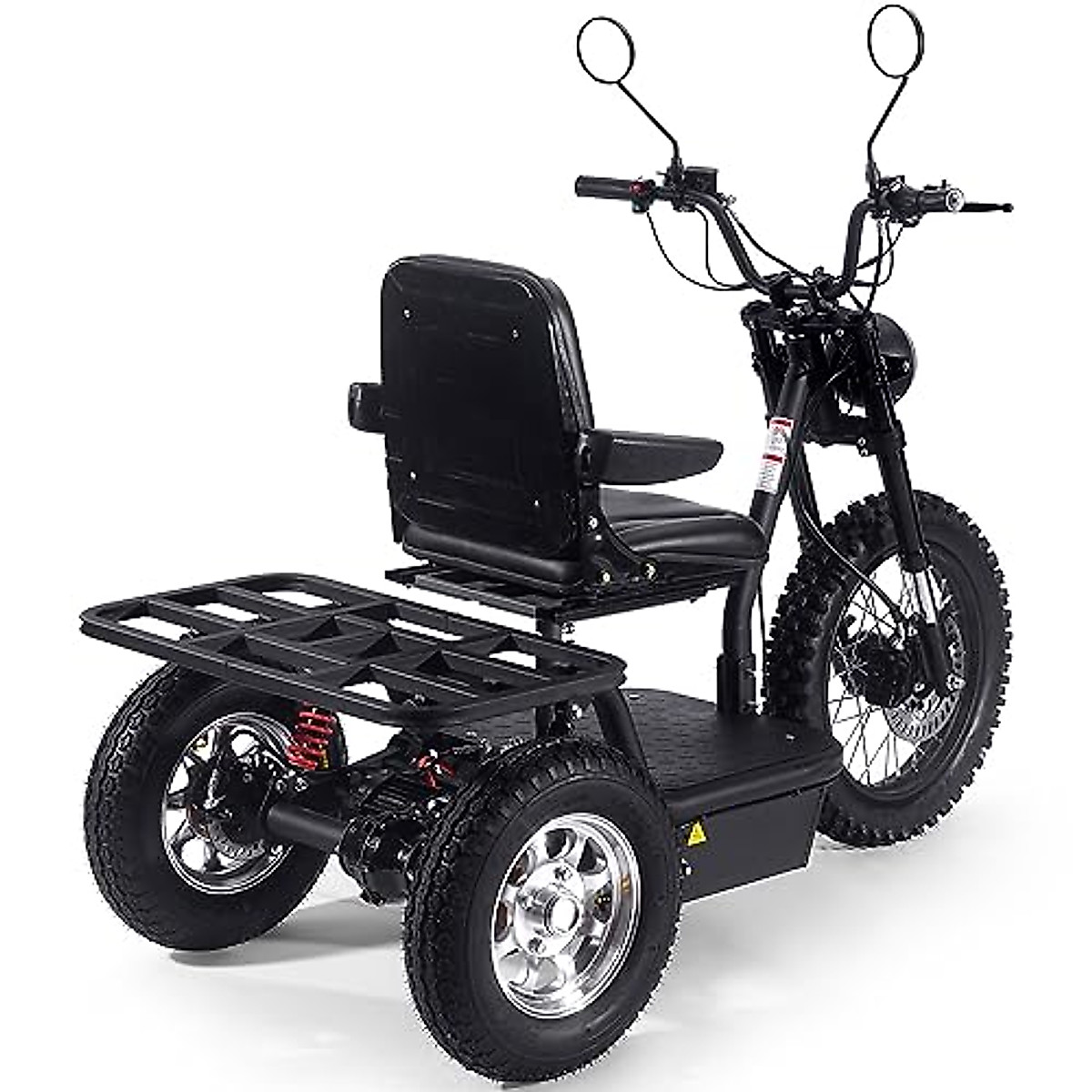 MotoTec Electric Trike 60v 1800w Black