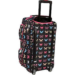 Rockland unisex adult Rolling Duffel Bag, New Black Dot, 22-Inch US