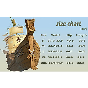 Colorful House Men Ren Faire Costume Renaissance Pants Pirate Outfit Adult Linen Ren Faire Pants with Pockets Grey(Grey, Small)