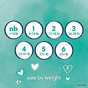 Diapers Size 0/Newborn, 76 Count - Pampers Pure Protection Disposable Baby Diapers, Hypoallergenic and Unscented Protection, Super Pack (Packaging & Prints May Vary)