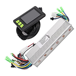 VBESTLIFE 24?48V 350W Brushless Motor Controller with Waterproof Colorful LCD Display Meter Compatible with Electric Bike Scooter Dual Drive Controller Electric Modification