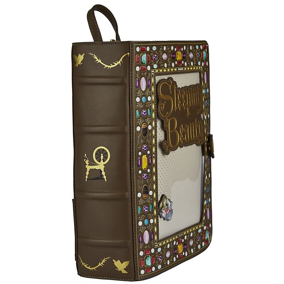 Loungefly Disney Sleeping Beauty Collector Pin Womens Double Strap Shoulder Bag Purse