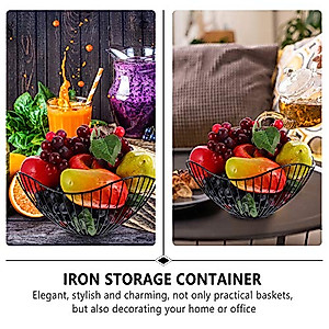 BESPORTBLE Nordic Style Storage Basket Iron Storage Container Home Document Holder 1Pc
