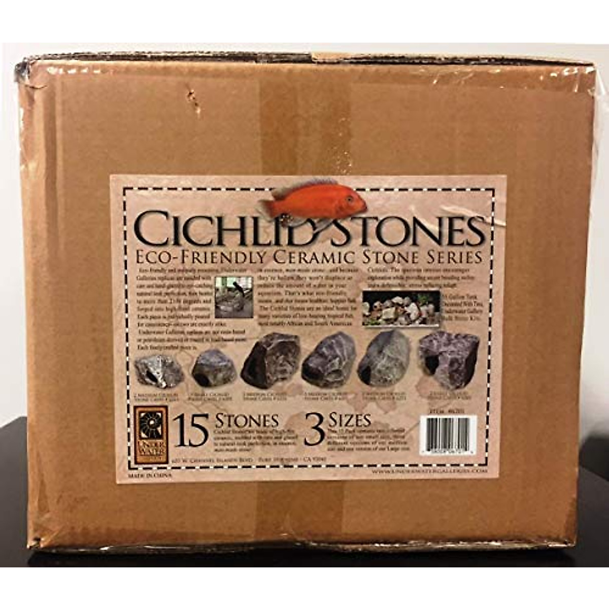 Underwater Galleries AUG6701 15-Pack Cichlid Stone