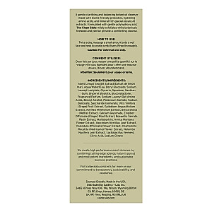 Caldera + Lab The Clean Slate | Men's Organic Foaming Facial Cleanser for Dry, Sensitive, & Normal Skin – Vegan, Natural & Antioxidant Packed Exfoliating Face Wash