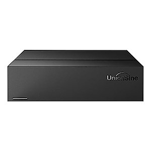UnionSine 16TB 3.5" Desktop External Hard Drive USB3.2Gen2 Type-C HDD Storage Compatible for PC,TV, Desktop, Laptop(Black) HD3511
