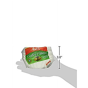 Melitta Junior Basket Coffee Filters 200-Count, White, 4-6 Cups (Pack of 3)
