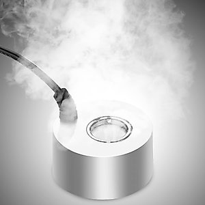 AGPTEK Aluminum Mini Mist Maker Fogger Water Fountain Pond Fog Machine Atomizer, Perfect for Halloween, Christmas and Other Holidays
