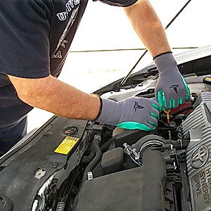 Garden Gloves Women and Men 2 pairs, Super Grippy Texture for Gardening and Work Activities - S,M,L Sizes (Medium)