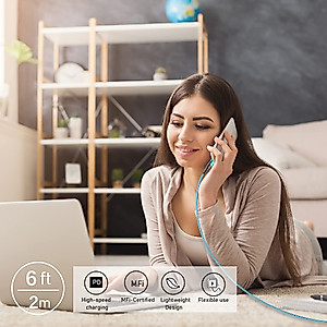 iPhone Charger, [Apple MFi Certified] 3Pack 6FT iPhone Lightning Cable for Fast Apple Charger Cable, iPhone Charging Cord for iPhone 13/12/11 Pro/11/XS MAX/XR/8/7/6s/6/5S/SE iPad Original(DarkRed)