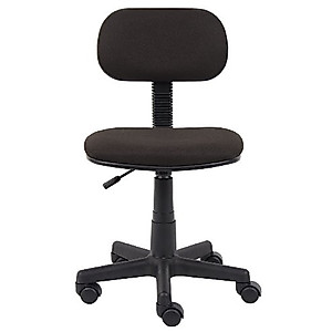Boss Office Products Fabric Steno Chair in Black