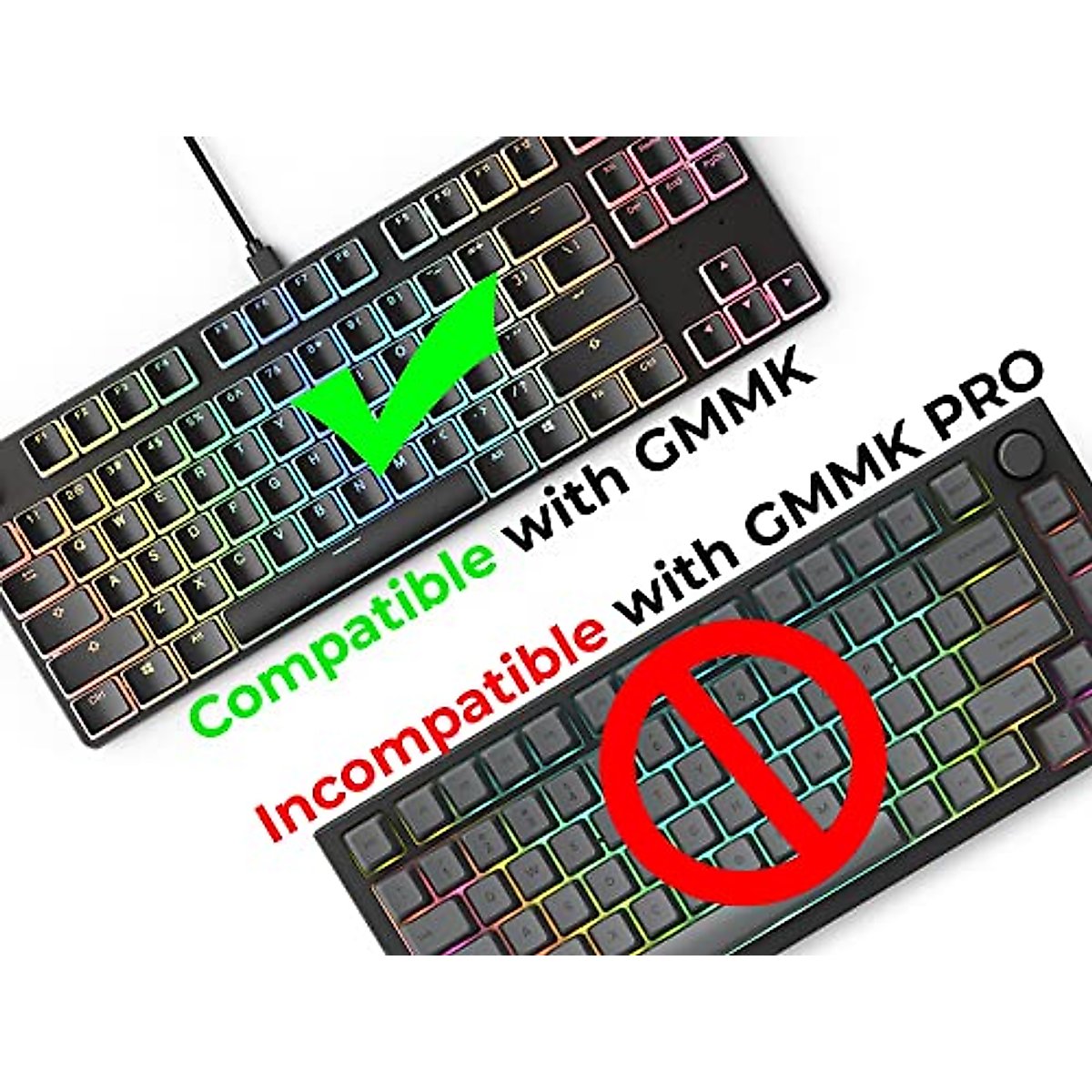 Glorious Aura V1 (Black) Pudding Keycaps - Double Shot PBT Translucent for Mechanical Keyboards, 104 Key Set, TKL, Compact Compatible, English (US) Layout (Aura (Black))