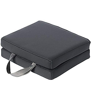 Gardenised QI003893 Memory Foam Kneeler for Gardening, Baby Bath, Knee Pad for Outdoor Work, Foldable and Extra Soft, Black