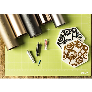 Cricut StandardGrip Machine Mats 12in x 12in, Reusable Cutting Mats for Crafts with Protective Film, Use with Cardstock, Iron On, Vinyl and More, Compatible with Cricut Explore & Maker (3 Count)