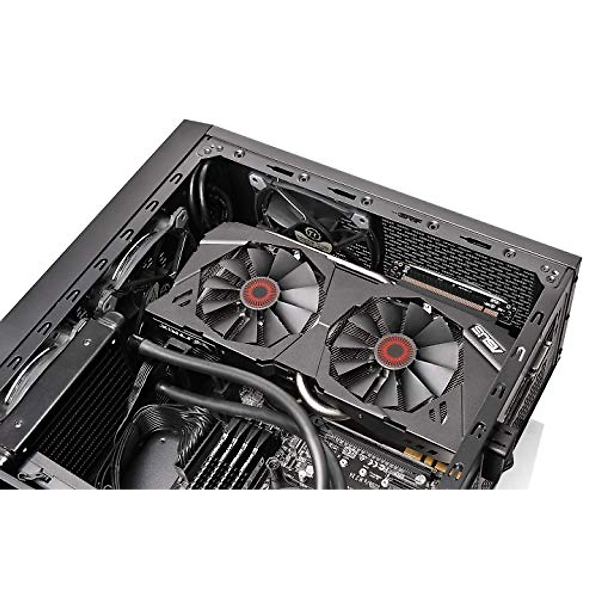 Thermaltake Core G3 Black Slim Small Form Factor ATX Perforated Metal Front and Top Panel Gaming Computer Case 2.0 Edition with Two 120mm Front Fan Pre-Installed CA-1G6-00S1WN-A0