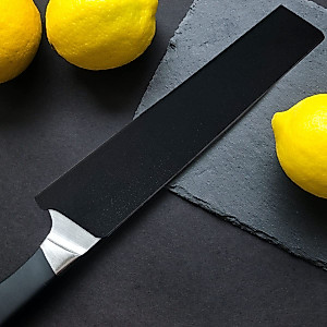 KVZVK Universal Knife Edge Guards Set, Non-Scratch Felt Lining Kitchen Knives Covers,Universal Blade Edge Cover Guards for Chef Knives, Protect More Durable on Your Blades(4Pcs)- Knives Not Included