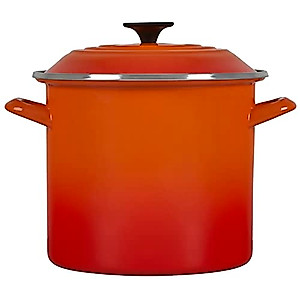 Le Creuset Enamel On Steel Stockpot, 8 qt., Flame