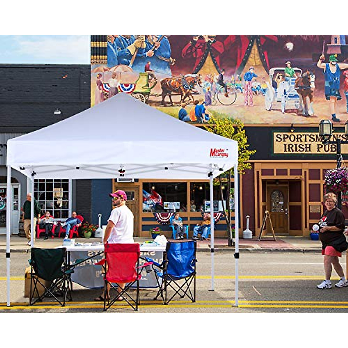 MASTERCANOPY Pop Up Canopy Tent Commercial Grade 10x10 Instant Shelter (White)