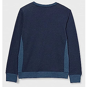 Superdry Mens Orange Label Interest Crew Sweatshirt, Slim Fit, Crew Neckline Midnight Blue Grit Size M