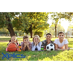 Xelics Kids Sports Water Bottle Collapsible Soccer Ball Shaped Design Reusable Drinking Cup Leak Proof Shockproof Squeezable Compact Excellent Gift Develop Children's Sports Interest 550ml/19 oz